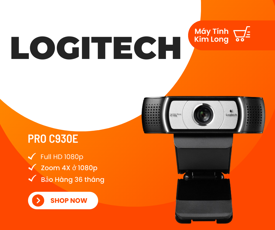 Webcam Logitech HD Pro C930e | MaytinhKimLong.com