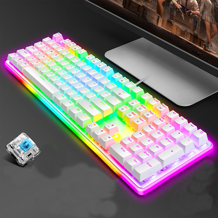 BÀN PHÍM ROYAL KLUDGE RK918 LED FULL VIỀN - TRẮNG BROWN ...