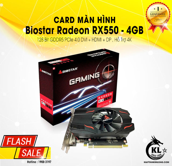 Radeon RX550 4GB | MaytinhKimLong.com